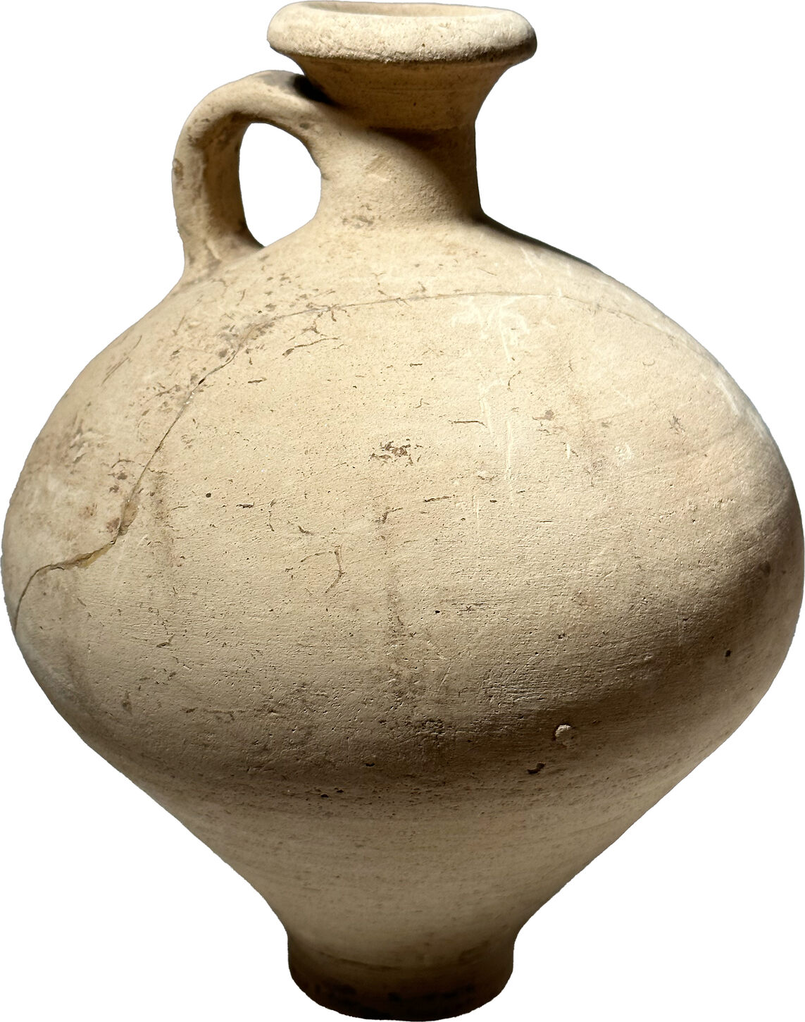 Roman jug with handle, wine vessel, bulbous ceramic, rare location in ...