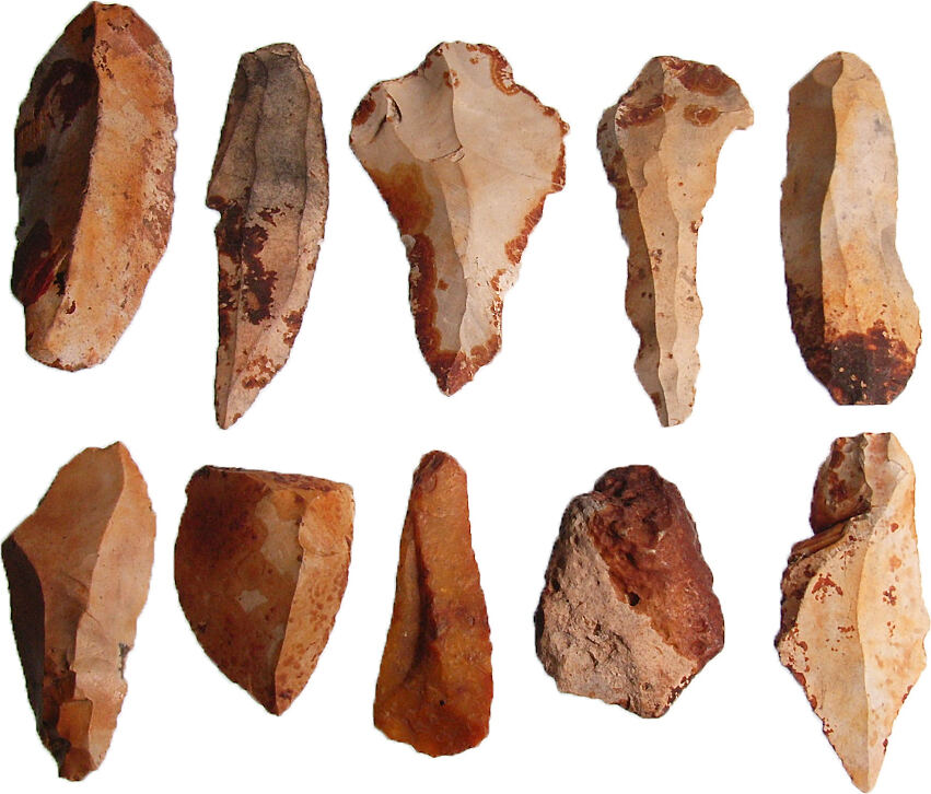 Stone Age Collection: Ax, scraper and drill Stone Age in DENMARK ...