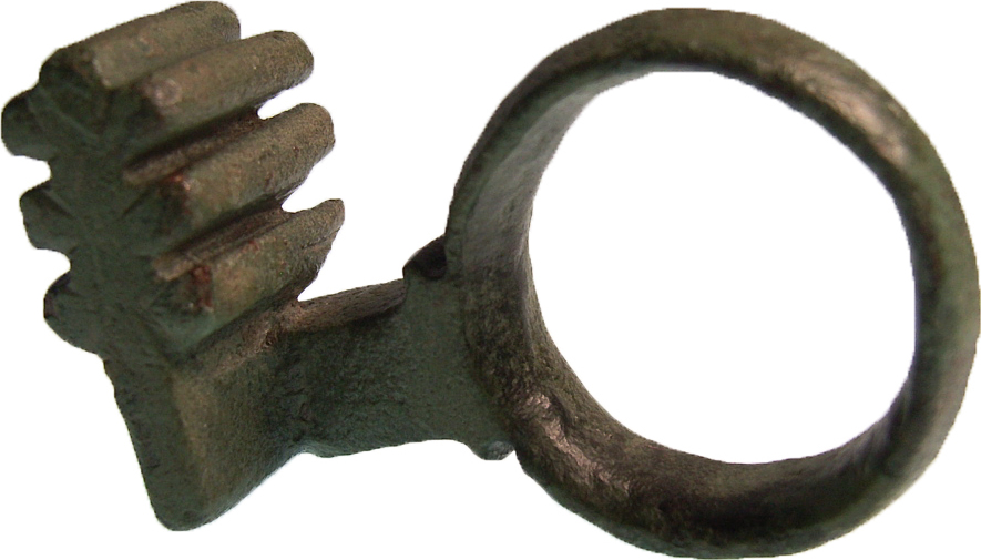 Vz: Roman bronze ring key with beautiful patina, antique estate ...