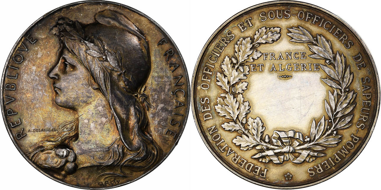 France Medaille Fédération des Officiers de Sapeurs-Pompiers, Silver, O ...