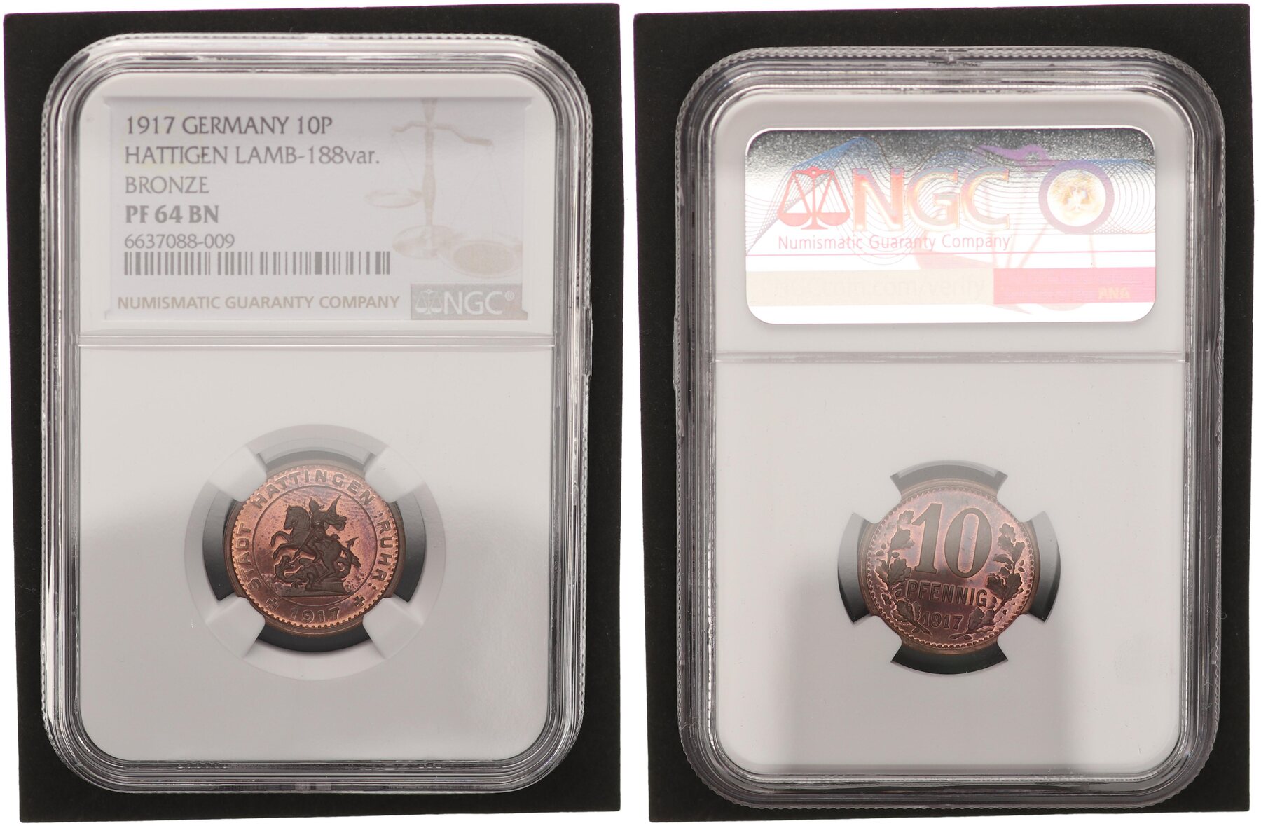 GERMANY Hattingen - Kriegsnotgeld 10 Pfennig Kriegsnotmünze 1917 ...