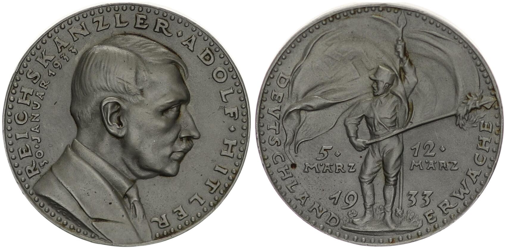 Deutschland Götz-Medaille 1933 Reichskanzler Adolf Hitler, Götz ...