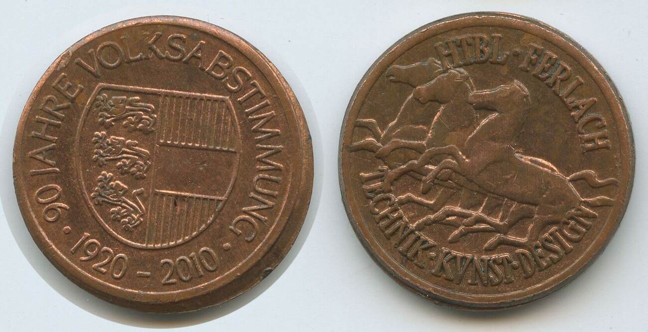 Österreich Kärnten Jubiläumsmedaille 1920-2010 G15398 - 90 Jahre ...