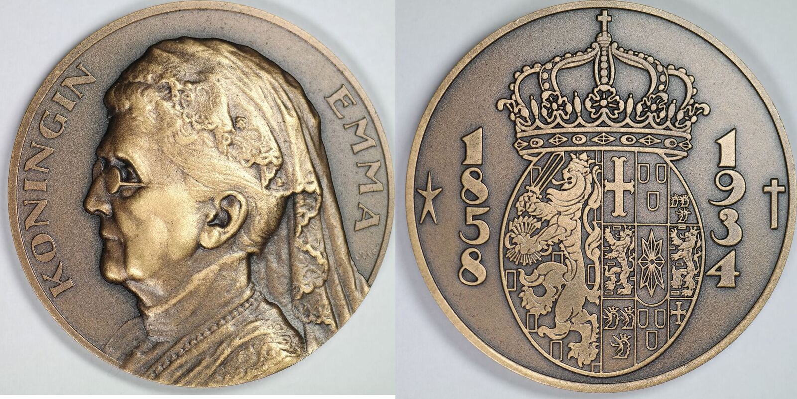 Nederland penning / Medal 1934 Uit de collectie '' Het Oranjehuis ...