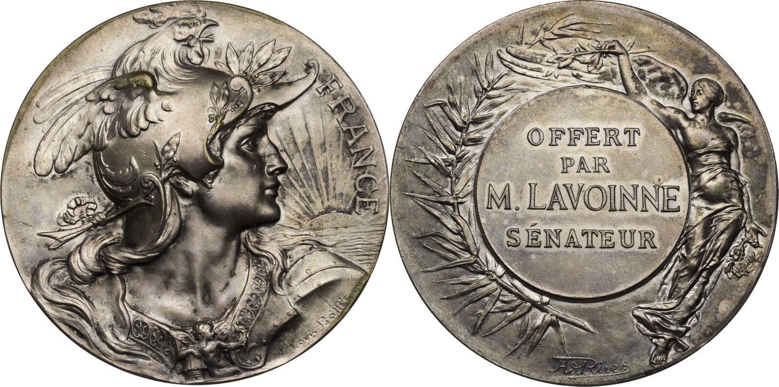 Frankreich o.J. Medaille von Louis-Alexandre Bottée und Adolphe Rivet ...