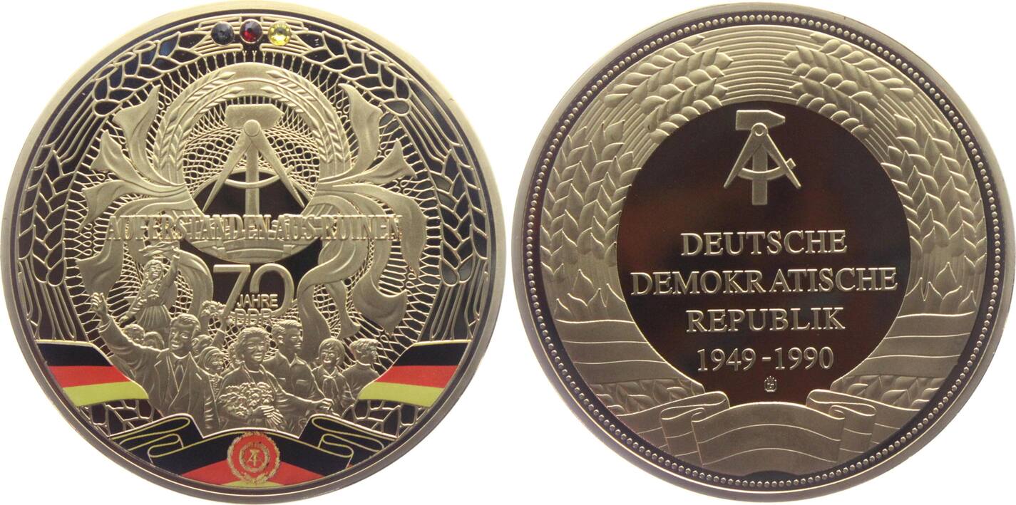 Deutschland - DDR Medaille 2019 70 Jahre Euro Gründung der DDR ...