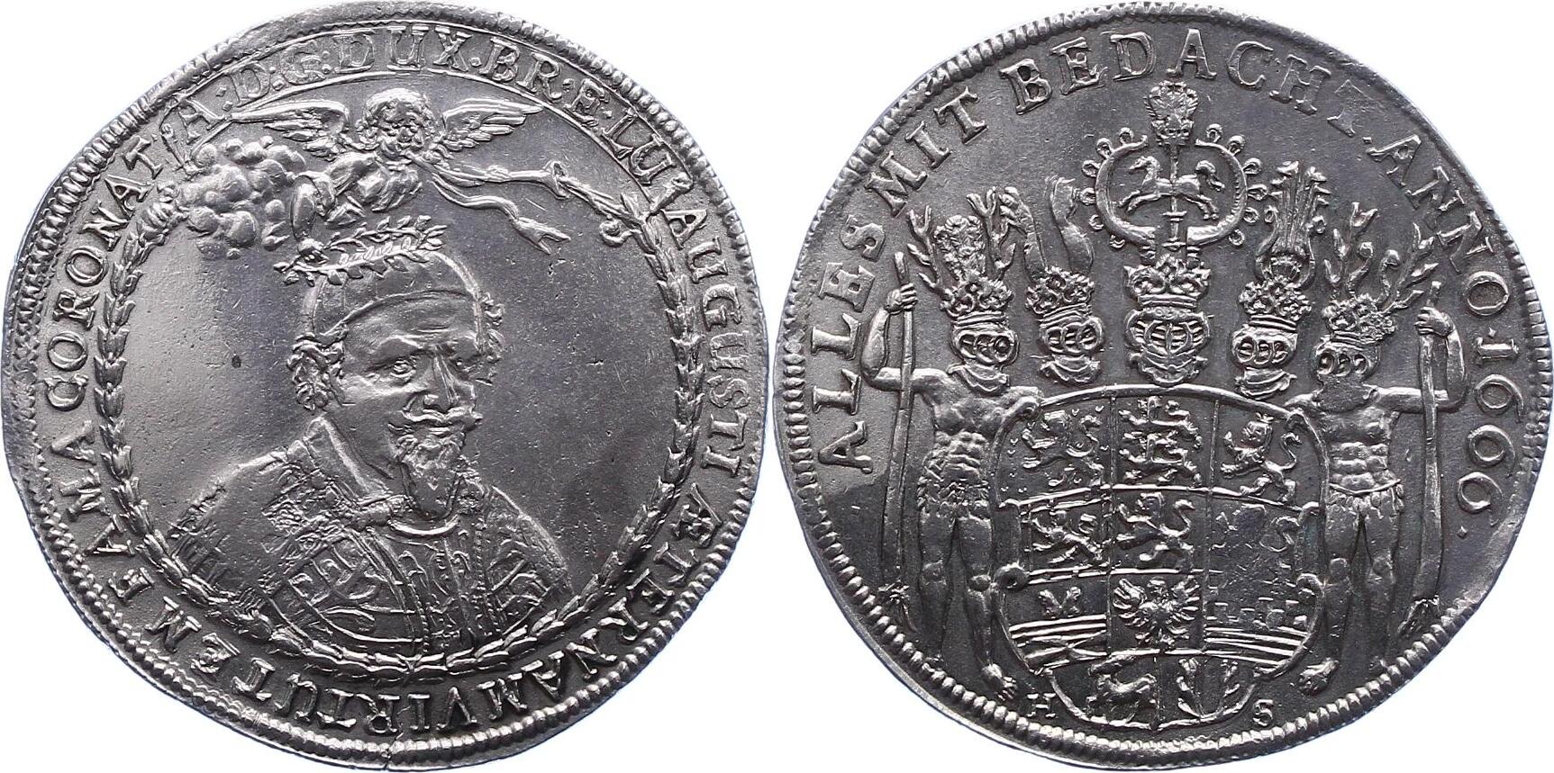 Braunschweig-Wolfenbüttel Schöner Taler 1 1666 August der Jüngere 1635 ...