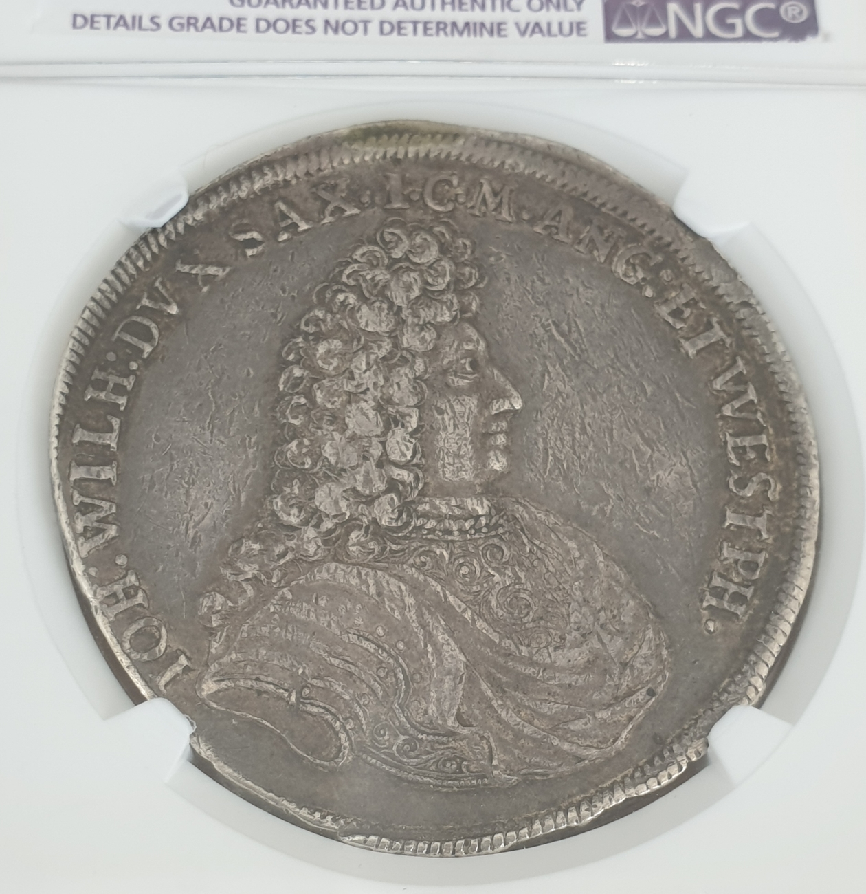 Sachsen Weimar Jena Johann Wilhelm, 1678-1690. 1 Reichstaler 1691, auf ...