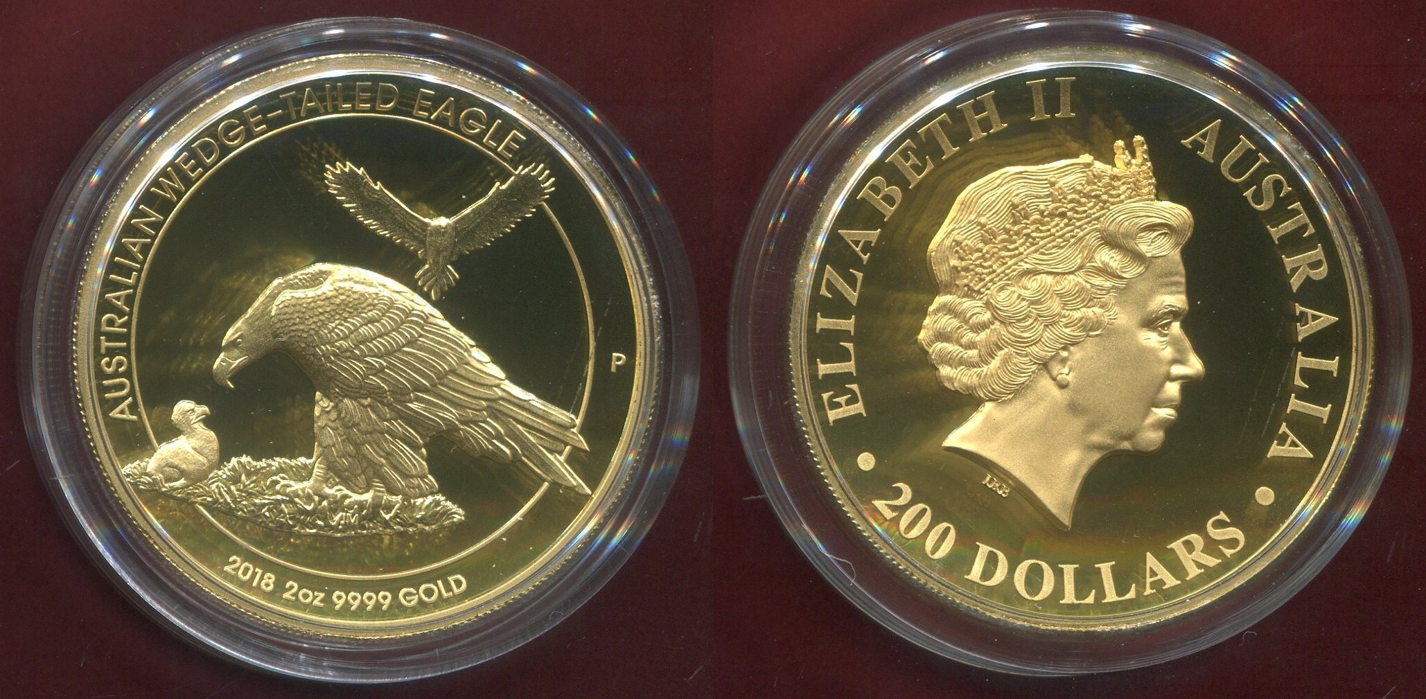 Australien Australia 200 Dollars Gold 2 Unzen 2018 Australlian Wedge ...