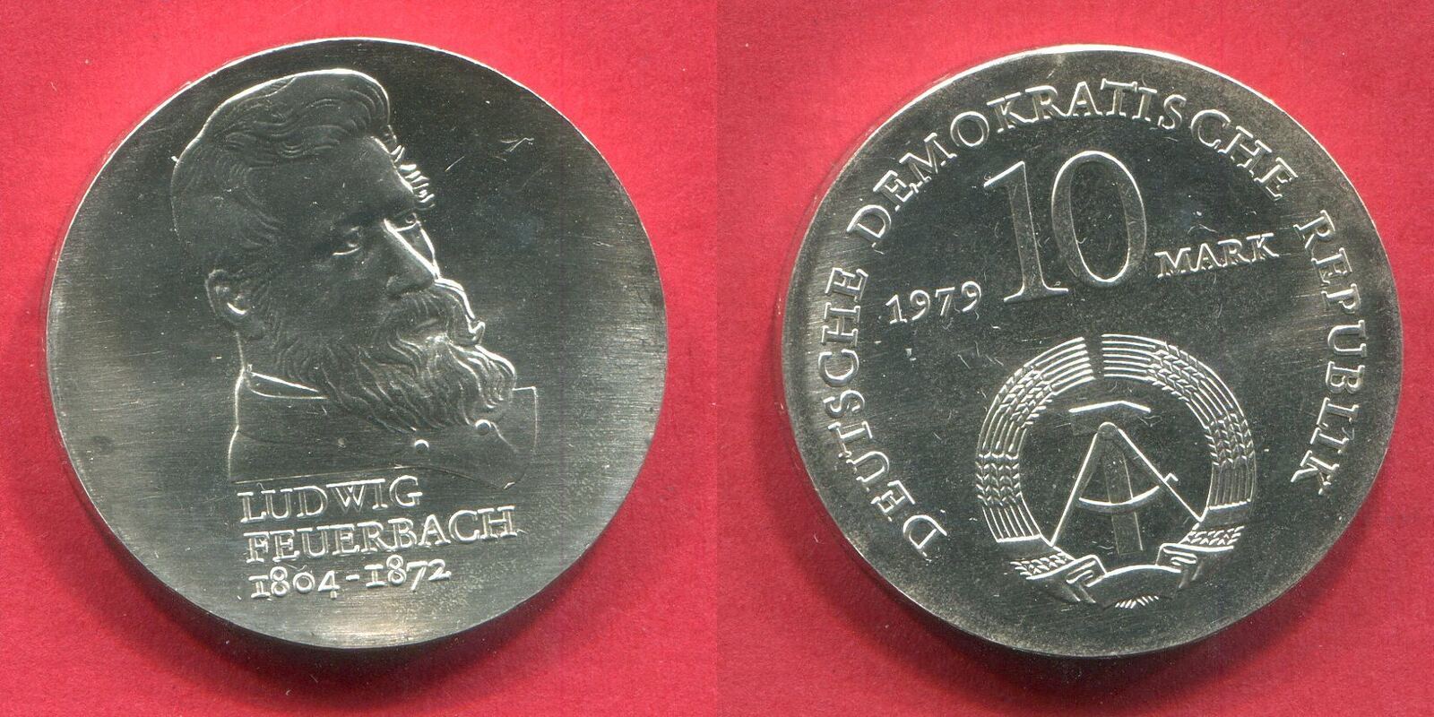 Deutsche Demokratische Republik DDR 10 Mark 1979 Gedenkmünze zum 175 ...