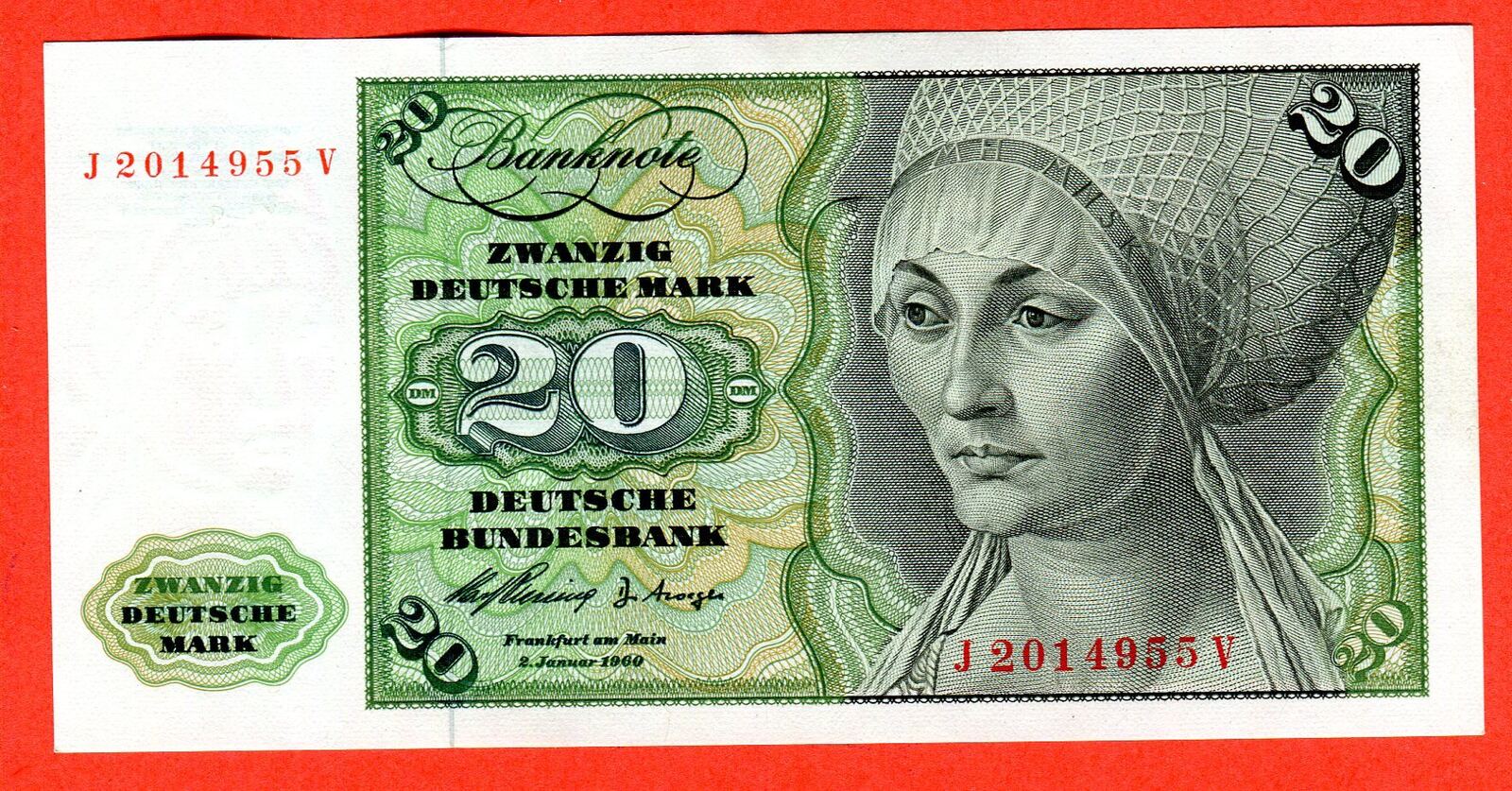 Western Germany FRG Bundesrepublik Deutschland 20 DM Deutsche Mark ...