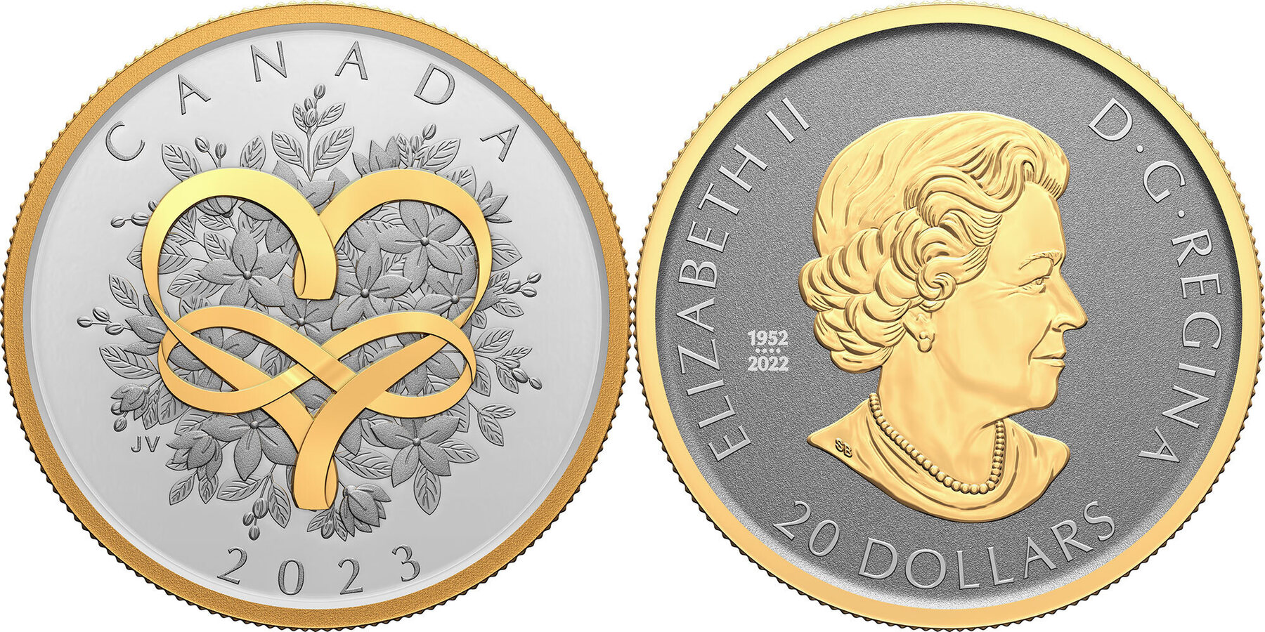 20 Dollars CELEBRATE LOVE Silver Coin 20$ Canada 2023 Proof | MA-Shops