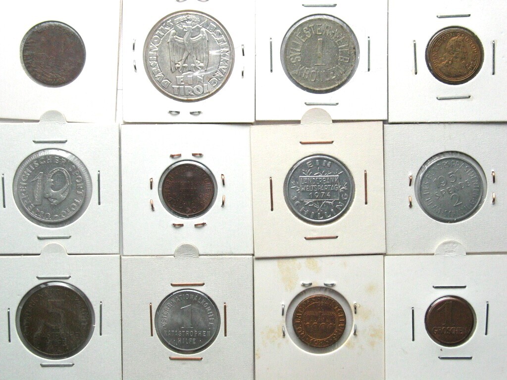Österreich AUSTRIA. Bulk of 12 tokens 1902-1985, mostly UNC | MA-Shops