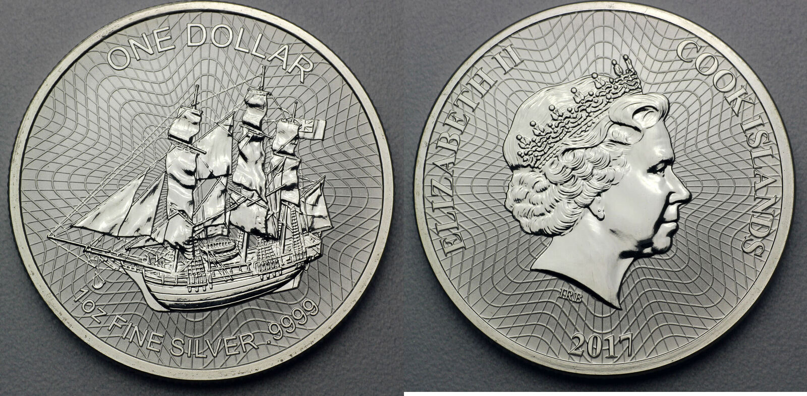 1 Dollar 2017 Cook Islands Bounty New Generation 1 oz Silvercoin ...