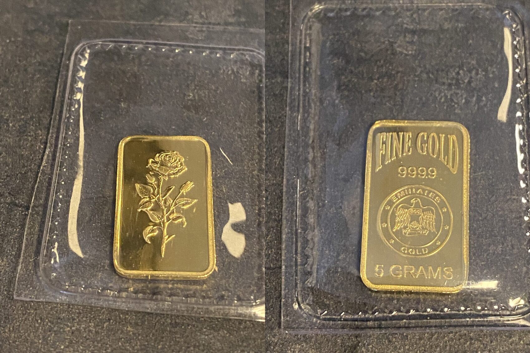 Emirates Gold Rose from Dubai 5 grams Brilliant Unicirculated | MA-Shops