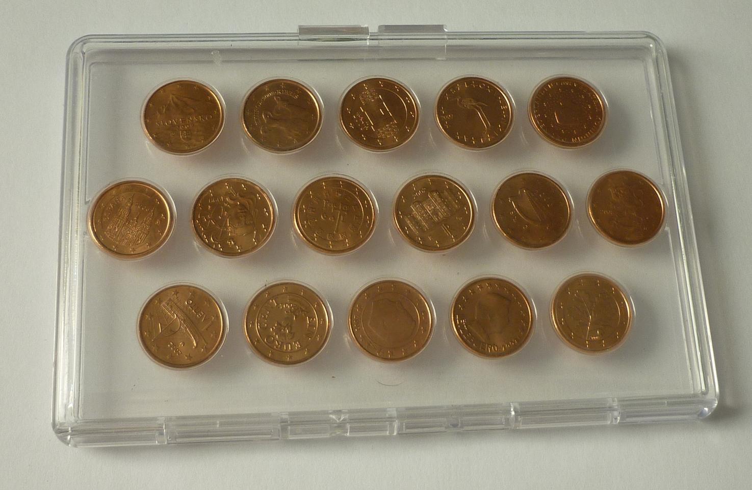 16 x 1 Cent Set Im Blister | MA-Shops