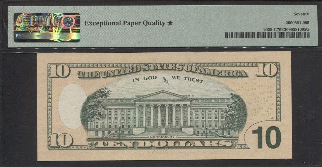 10 Dollar 2004a USA FRN HOLY GRAIL OF ALL MODERN NOTES PMG 70 EPQ ...